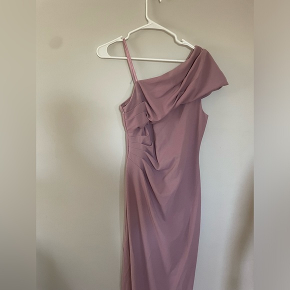Adrianna Papell | Dresses | Mauve Prom Dress One Side Sleeve | Poshmark